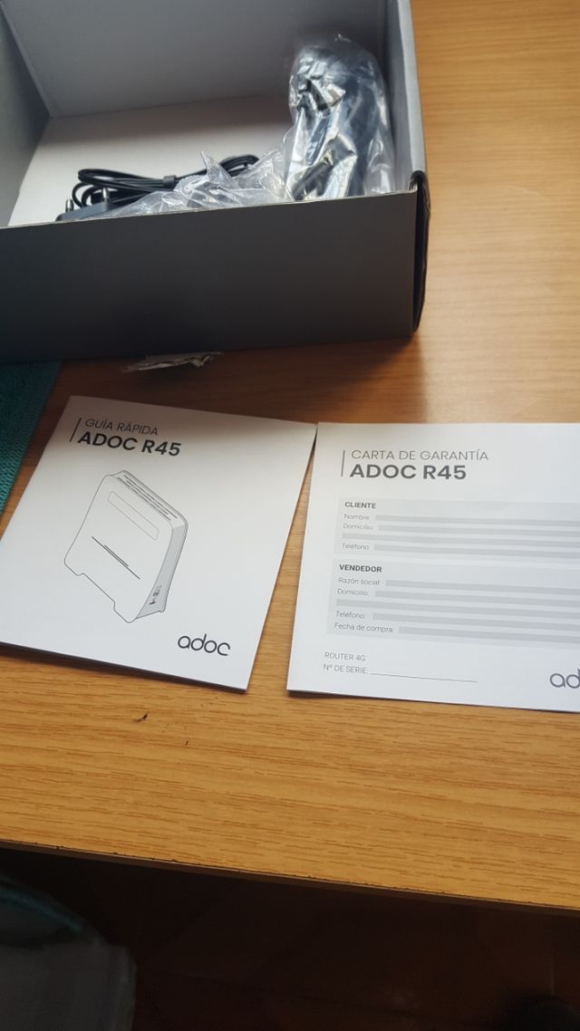 Router ADOC R45 LIBRE con SIM de segunda mano por 1,38 EUR en Gijón en ...