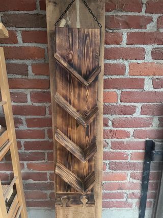 Porta bottiglie industriale chic