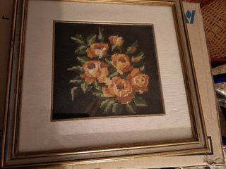 quadro ricamato a mano 