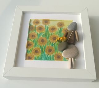 quadro decorativo con pietre