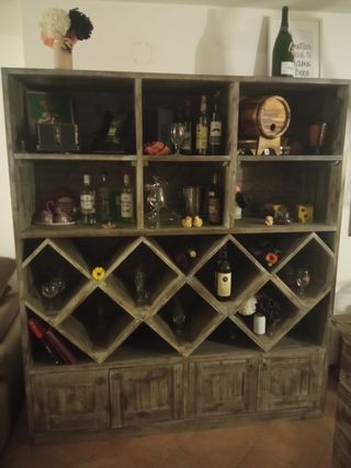 vetrina porta oggetti e bottiglie