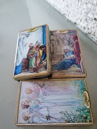 Set 3 scatole natalizie in latta 