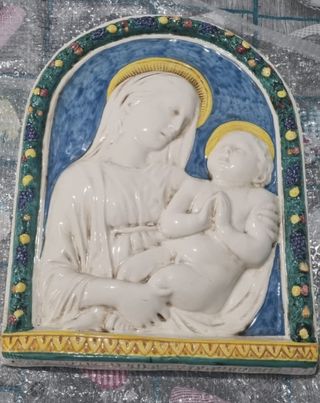 ceramica dipinta a mano luca della robbia