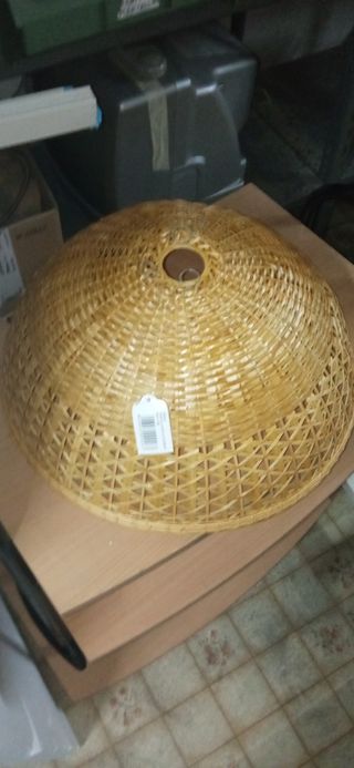 lampadario in bambù 