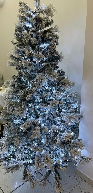 Albero di Natale innevato