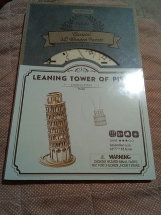 Torre di Pisa modellismo in legno 