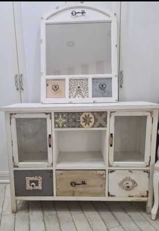 mobile shabby con specchio
