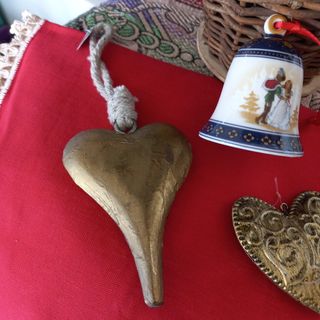 Set 3 di tre decorazioni natalizie