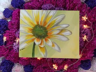 quadro dipinto a mano "margherita"