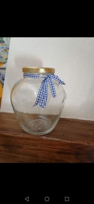 grande barattolo in vetro