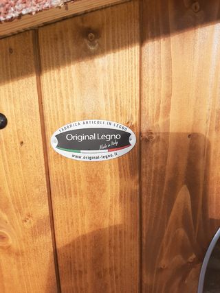 cuccia in legno di pino cane medio nuova