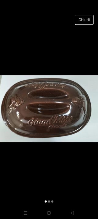 Pentola in terracotta per forno 