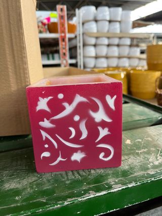 Composizione in cera natalizia