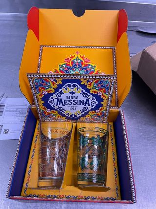 duo bicchieri birra Messina 