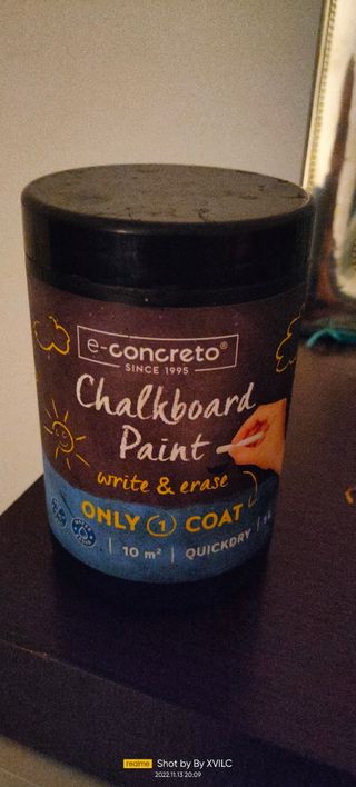 Barattolo Vernice Lavagna 1 Litro Pieno a Metà 