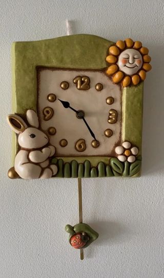 Orologio Thun Pendolo Coniglietto.Ottimo,funzion