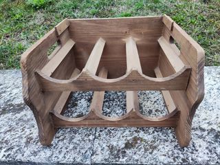 portabottiglie in legno