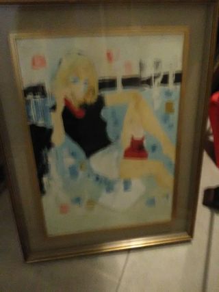 quadro "ragazza al telefono"