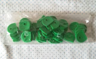 Cappucci distinguichiavi in gomma VERDE