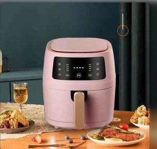 friggitrice ad aria digitale rosa 8 litri