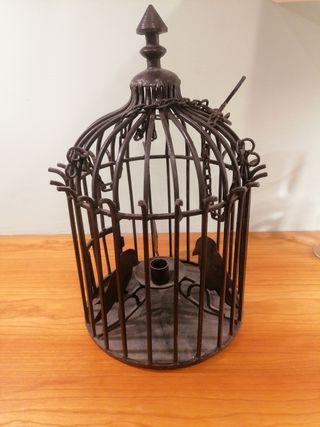 Gabbia portacandele in ferro