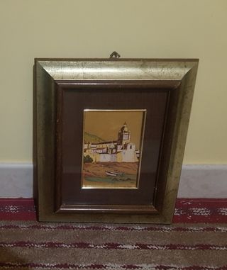 Quadro su foglia d'oro