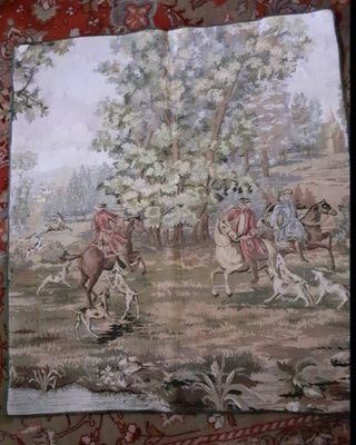 bellissimo arazzo 70x62 cm con scena 700 