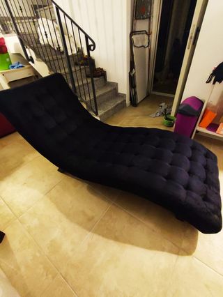 Chaise-longue nera