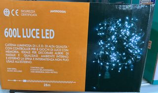 Catena luminosa da 600 luci 28 mt