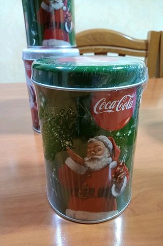 scatola latta cocacola