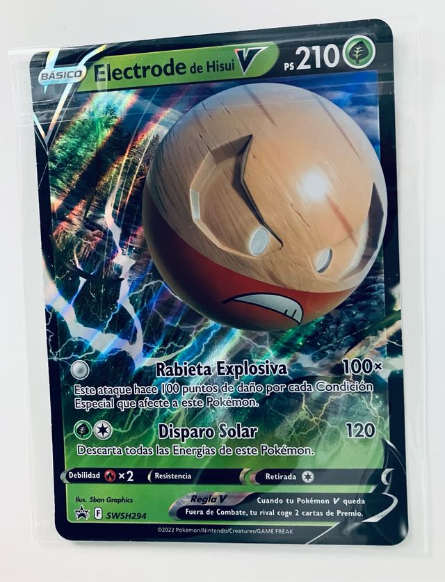 Carta Jumbo Pokemon Electrode de Hidui V de segunda mano por 5 EUR en ...