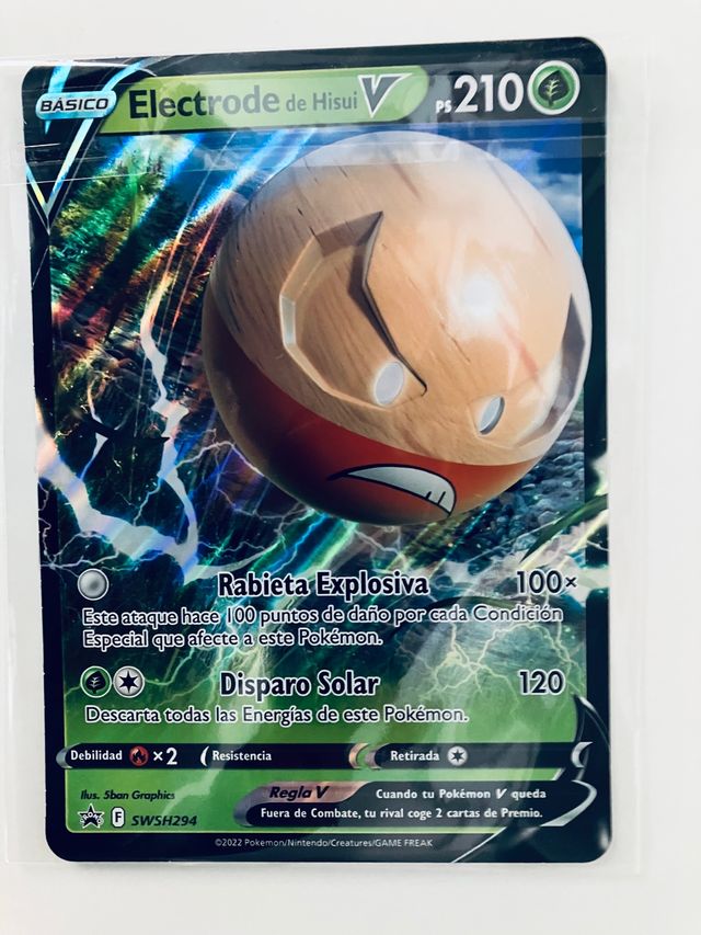 Carta Jumbo Pokemon Electrode de Hidui V de segunda mano por 5 EUR en ...