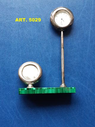 Orologino e portafoto argento originale anni '80