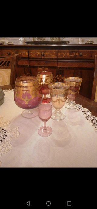 set bicchieri vintage 