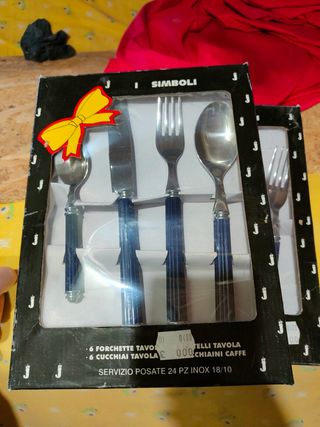 Posate set completo 48 pezzi (2 confezioni) NUOVE