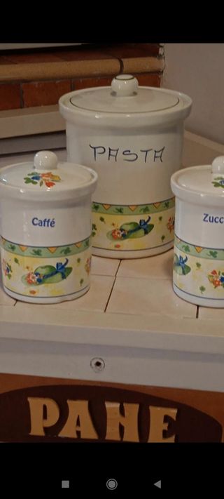 tris barattoli cucina 