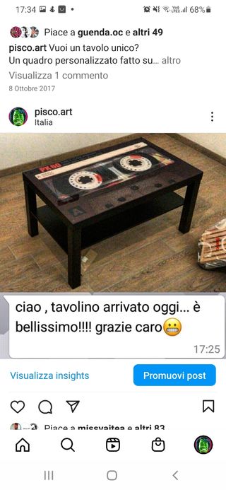 TAVOLINO DESIGN BY PISCO PERSONALIZZA IL TUO!