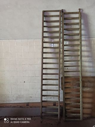 coppia di pedane di salita in ferro