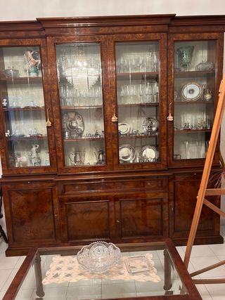 Libreria in radica di noce