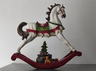 Cavallo dondolo natalizio 
