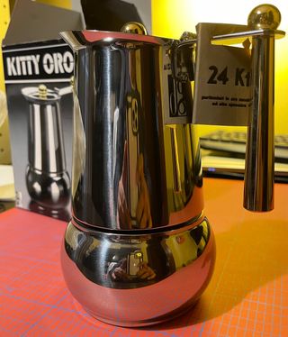 Caffettiera Kitty Oro