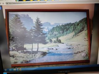 QUADRO CON CORNICE IN ARTE POVERA