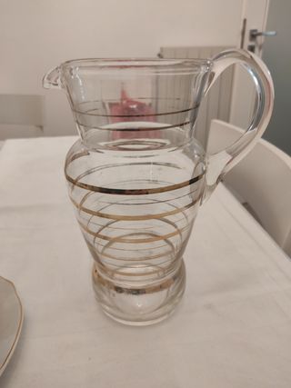 caraffa vintage con 5bicchieri