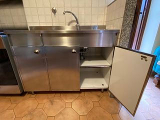 Lavandino cucina in acciaio 