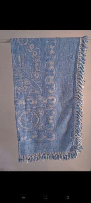 vintage Coperta lavorata  a mano bellissima