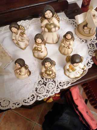 set di 7 angeli vari misure