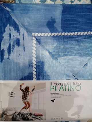 COMPLETO LETTO MATRIMONIALE IN COTONE 
