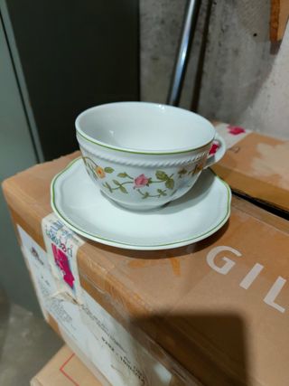 tazza latte o thè set 6 persone NUOVO 