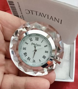 Orologio da tavolo Ottaviani in cristallo diamante
