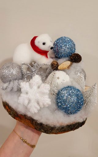 Decorazioni natalizie fatte a mano